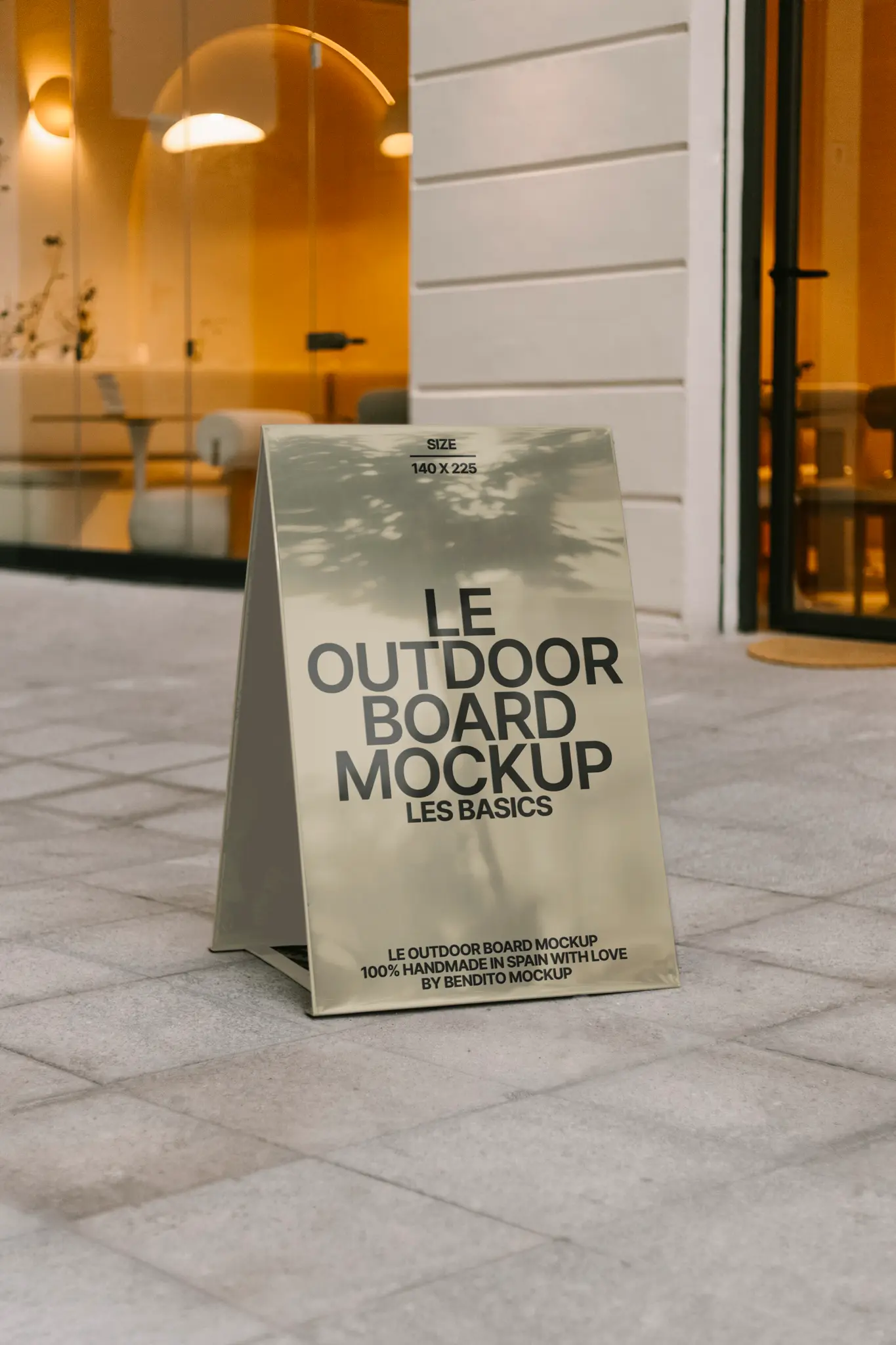 LB25 W09 Le Outdoor Board Mockup - Bendito Mockup